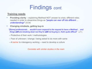 SIG Conf-Meitheal PPTX | PPTX | Daycare and Pre-School | Parenting