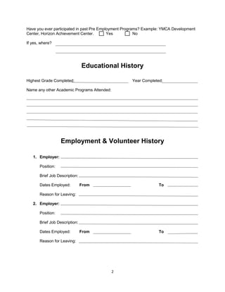 JOB APPLICATION | PDF