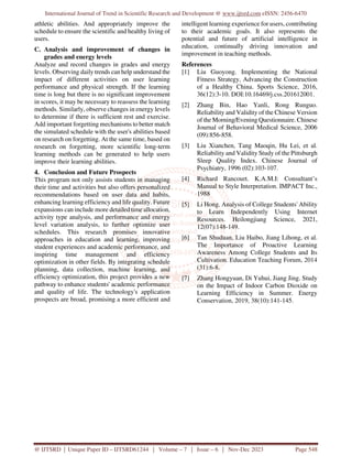 Design and Implementation of a Python Based College Student Schedule ...