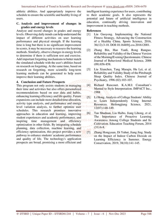 Design and Implementation of a Python Based College Student Schedule Planning Program | PDF