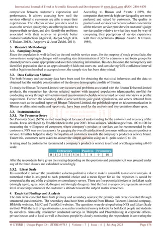 Developing Marketing Strategy for the Bhutan Telecom Limited by Applying Net Promoter Score NPS ...
