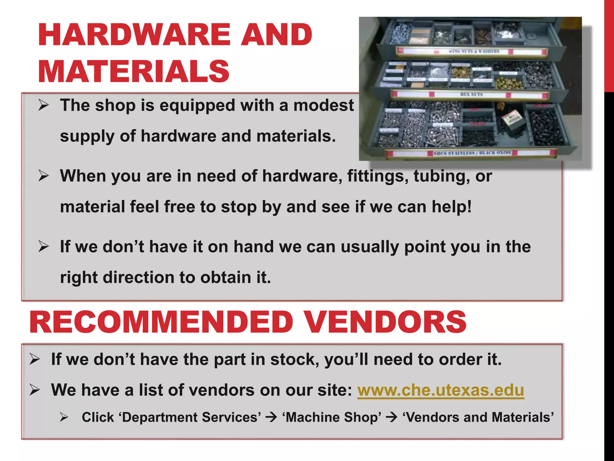 Machine Shop Presentation | PPTX