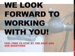 Machine Shop Presentation | PPTX