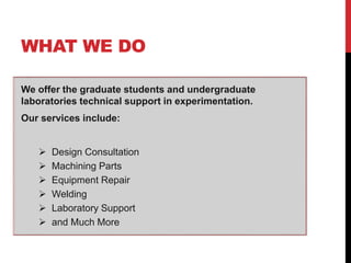 Machine Shop Presentation | PPTX