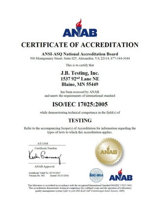 anab certification | PDF