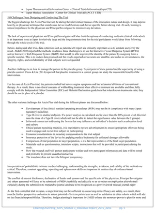 Academic Report on Japan Clinical Trial Strategy for a Class III ...