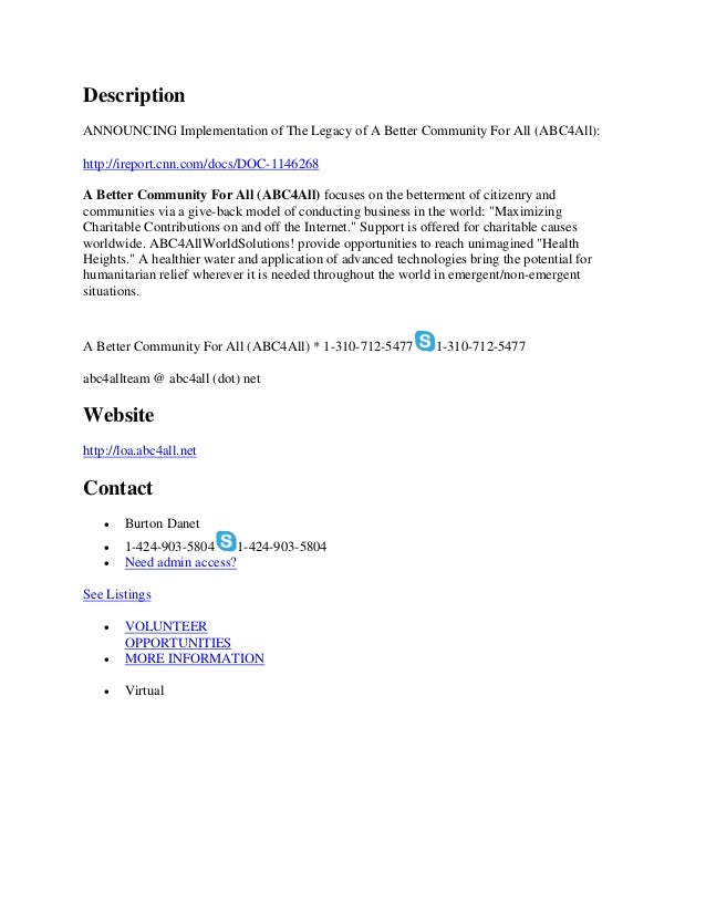 ORGANIZATION PROFILE