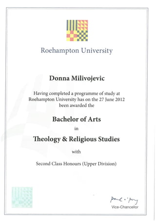 Roehampton University Diploma | PDF | Undergraduate Education | College ...