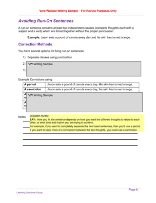 VW Writing Sample Clr_Concise Writing | PDF