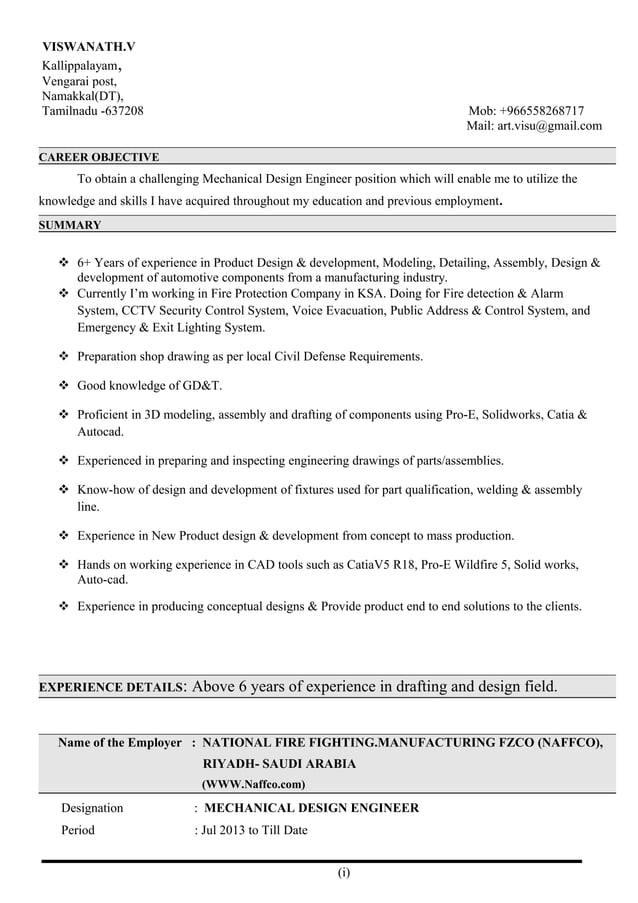 Mechanical Design Engineer | DOC