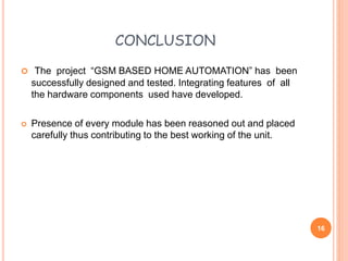 GSM-BASED-HOME-AUTOMATION-PPT | PPTX