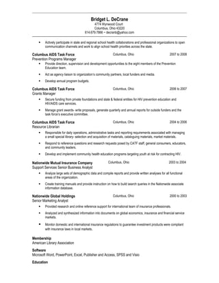 DeCrane_Resume 2017 | PDF