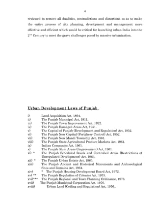 Planning Laws - Its Implications for Urban Development | DOC