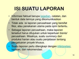 Structure of Report_Materi Training "REPORT WRITING SKILL" BNi Jkt | PDF