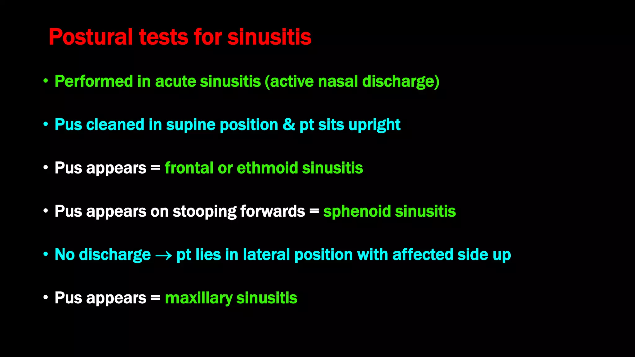 Clinical features and diagnosis of rhinosinusitis | PPTX