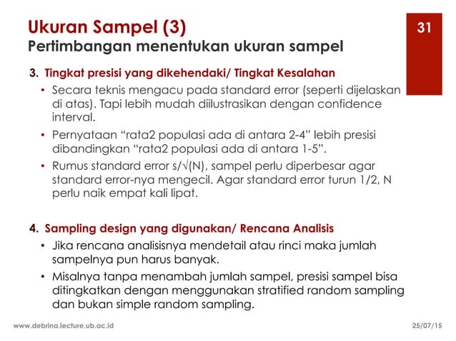 Metode-Metode Sampling Penelitian Ilmiah | PDF