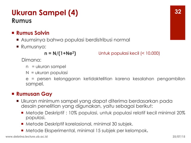 Metode-Metode Sampling Penelitian Ilmiah | PDF