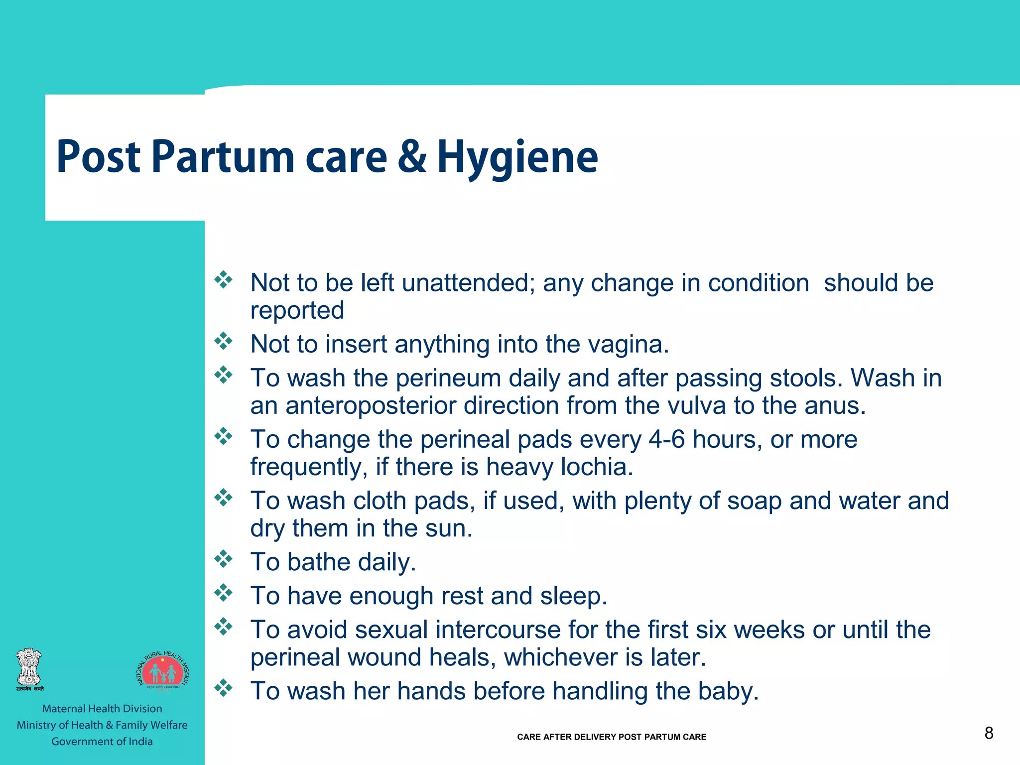 6a post partum care | PPT
