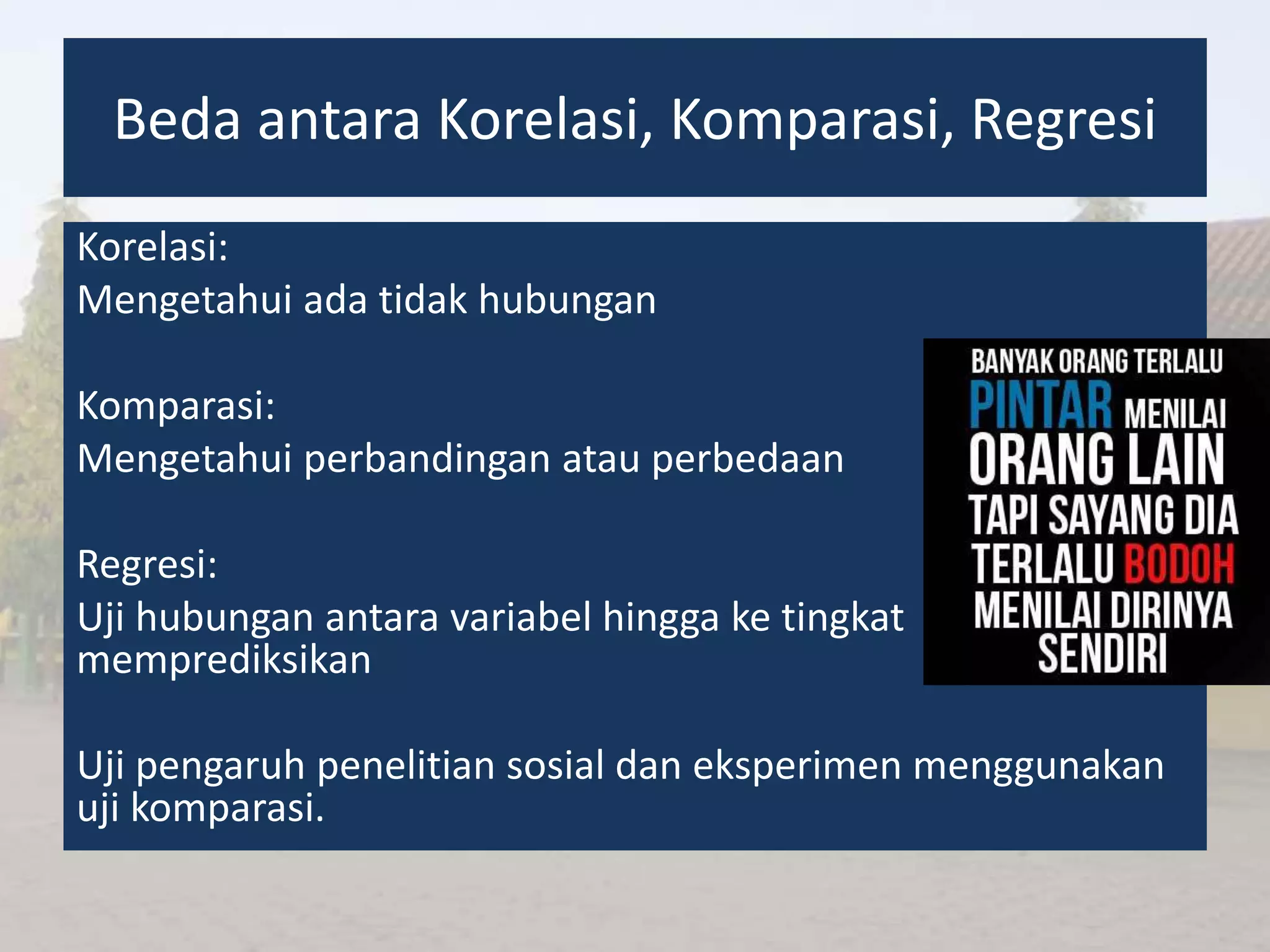 teknik analisis korelasi sampel kecil | PPTX