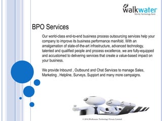Walkwater Technology | PPT