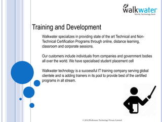 Walkwater Technology | PPT