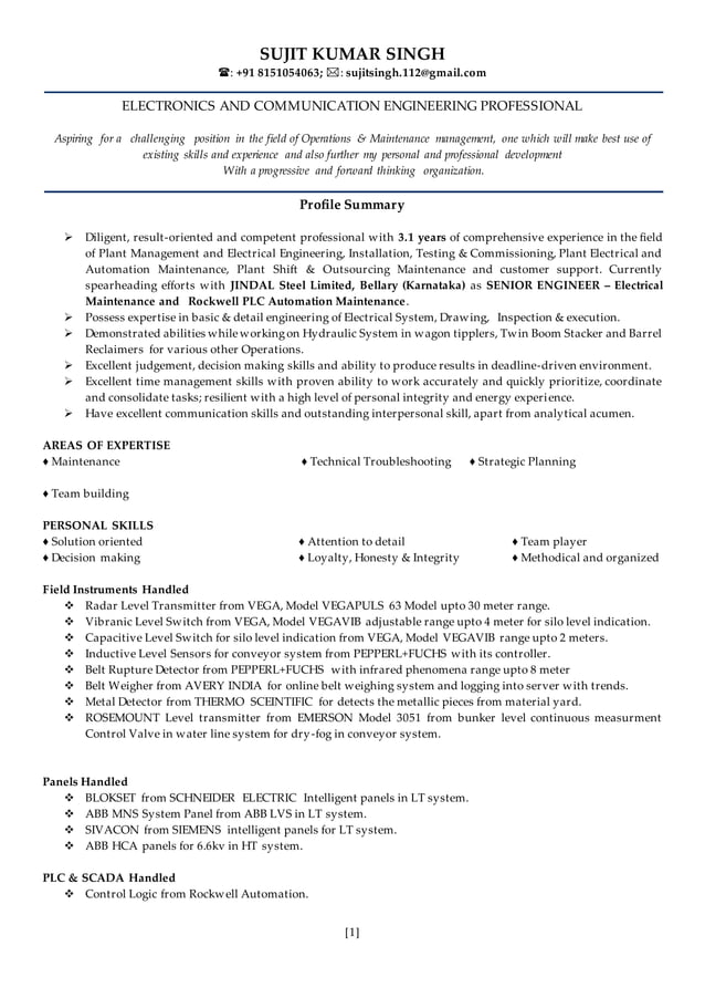 sujit resume (1) | PDF
