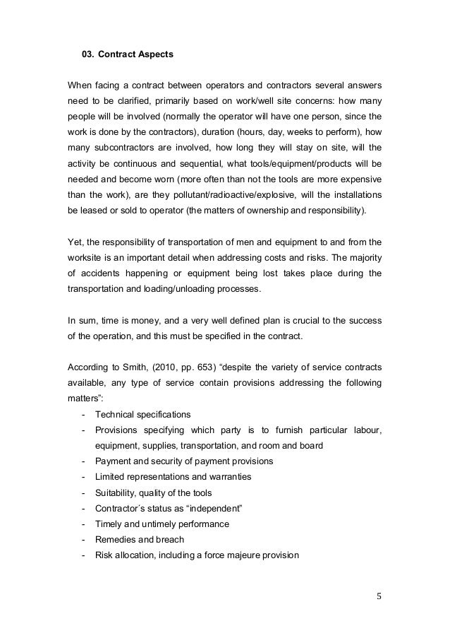 Oil and Gas Contract Law_Contratual Risks Operators and Contrators_De…