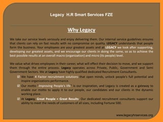 Legacy - Company Profile | PDF | Human Resources | Business