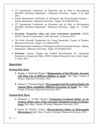 Yasser CV 2016. | PDF