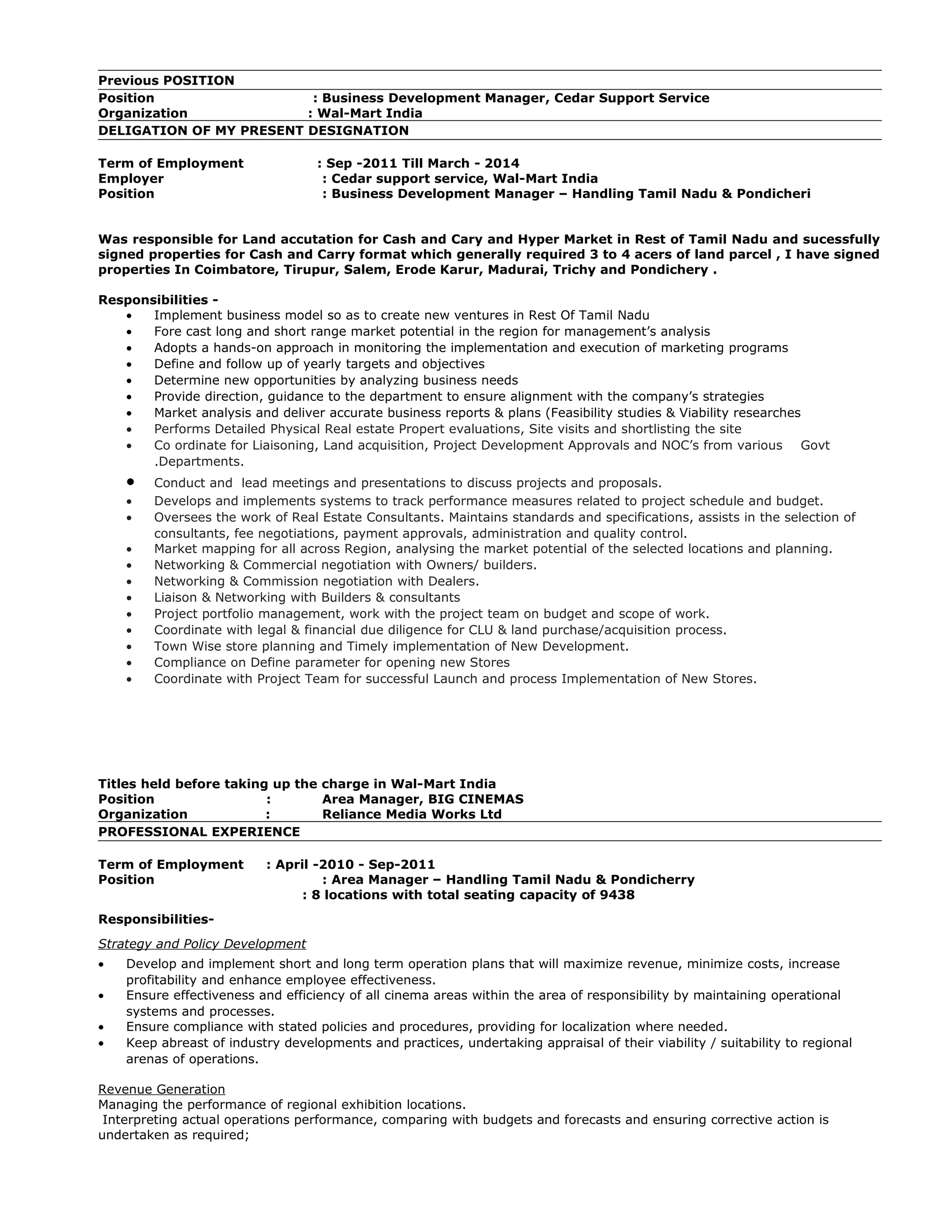 Resume(Nethaji) (1) | PDF