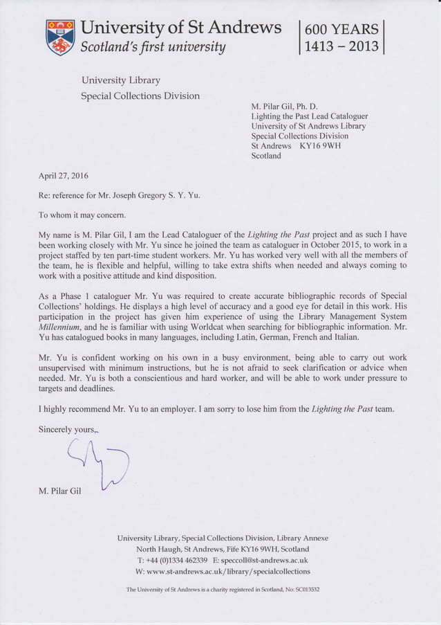 St Andrews Library Cataloguer Reference | PDF