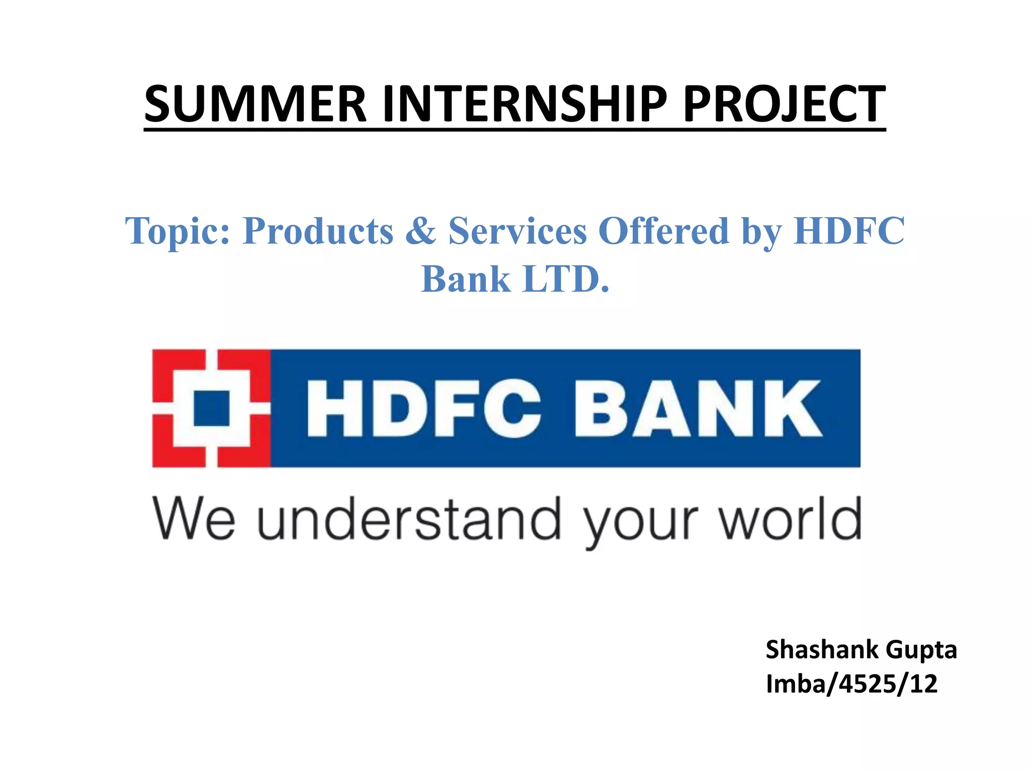 SUMMER INTERNSHIP PROJECT | PPTX