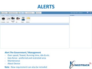 KINGSTRACK VTS PPT | PPTX