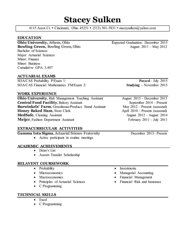 Resume 2015 | DOCX