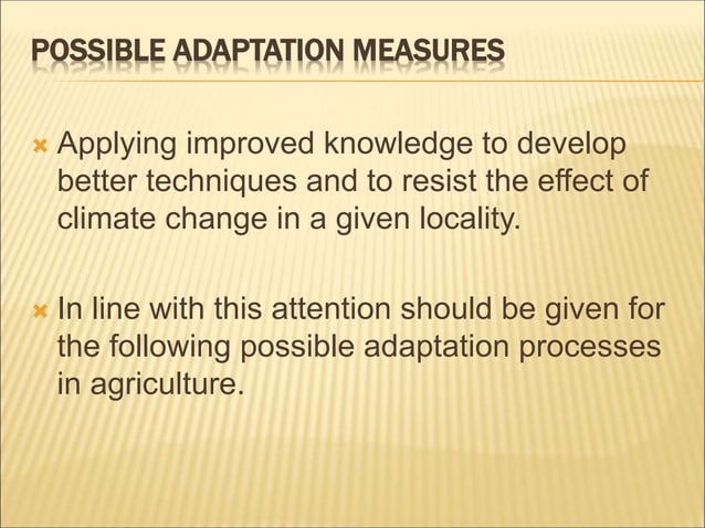 Adaptation Strategies in Agriculture_Almaz | PPTX | Agriculture ...
