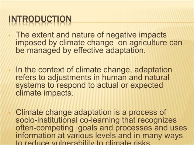 Adaptation Strategies in Agriculture_Almaz | PPTX | Agriculture ...