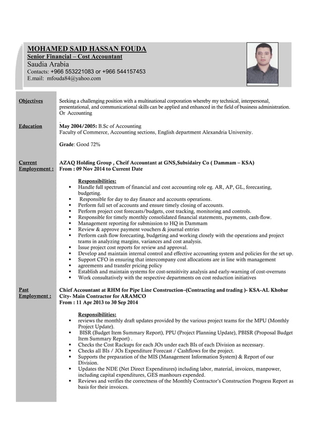 Mr.Mohamed Fouda - CV | PDF
