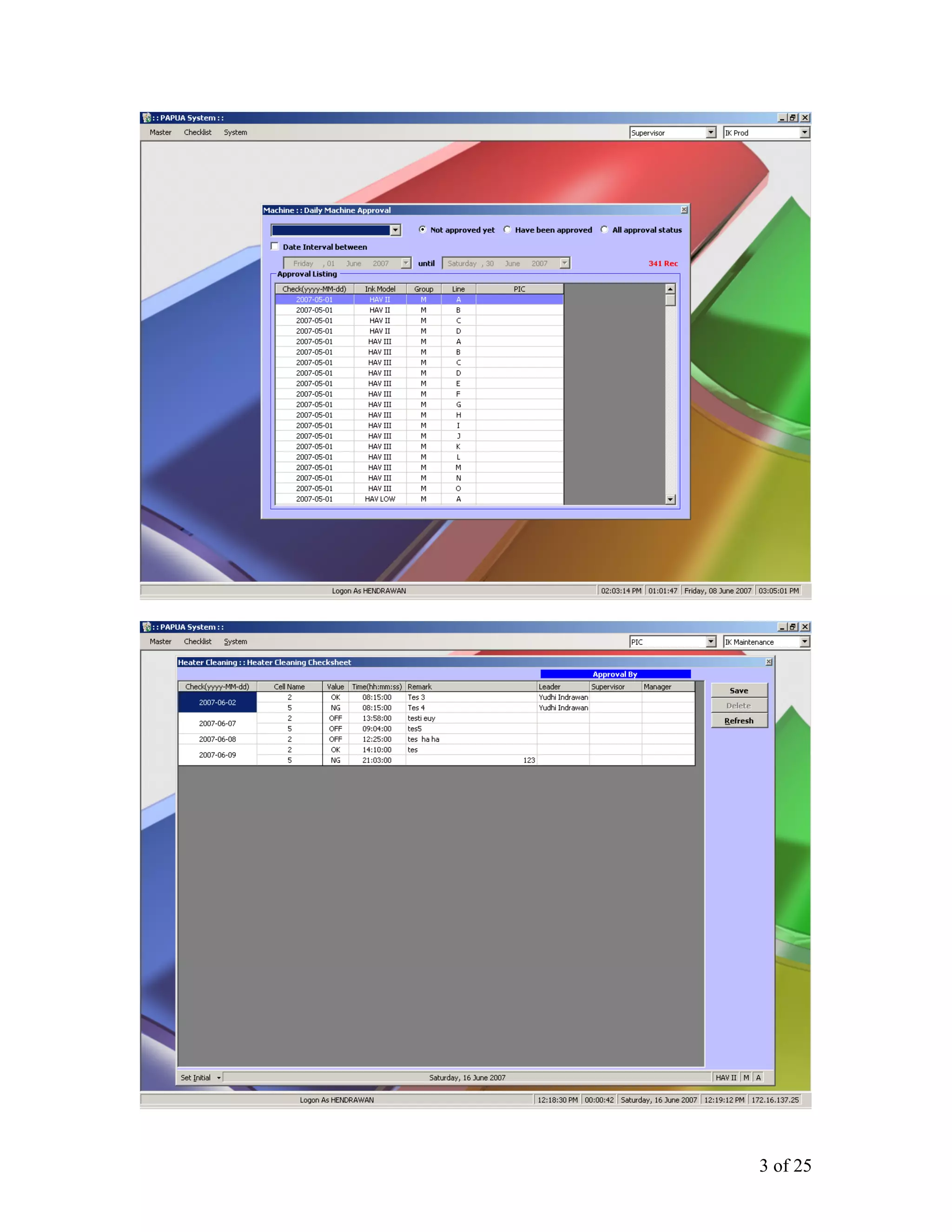 Screenshot of Desktop System Application Complete | PDF