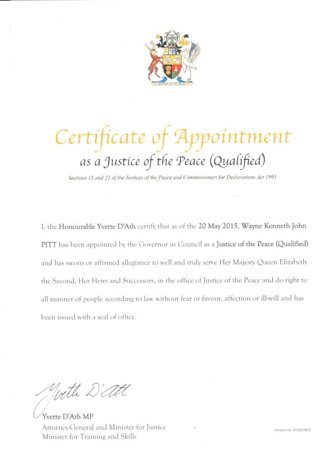 Appointment - JP(Qualified) | PDF