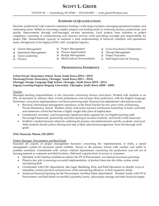 Greer, Scott 2015 Leadership Resume | PDF