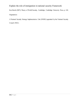 ROLE OF IMMIGRATION IN NATIONAL SECURITY | DOCX