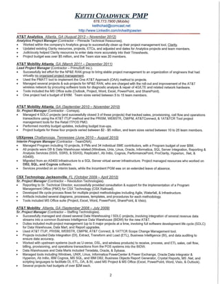 Keith Chadwick - Resume | PDF