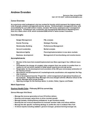Andrew Evenden - Resume | DOCX