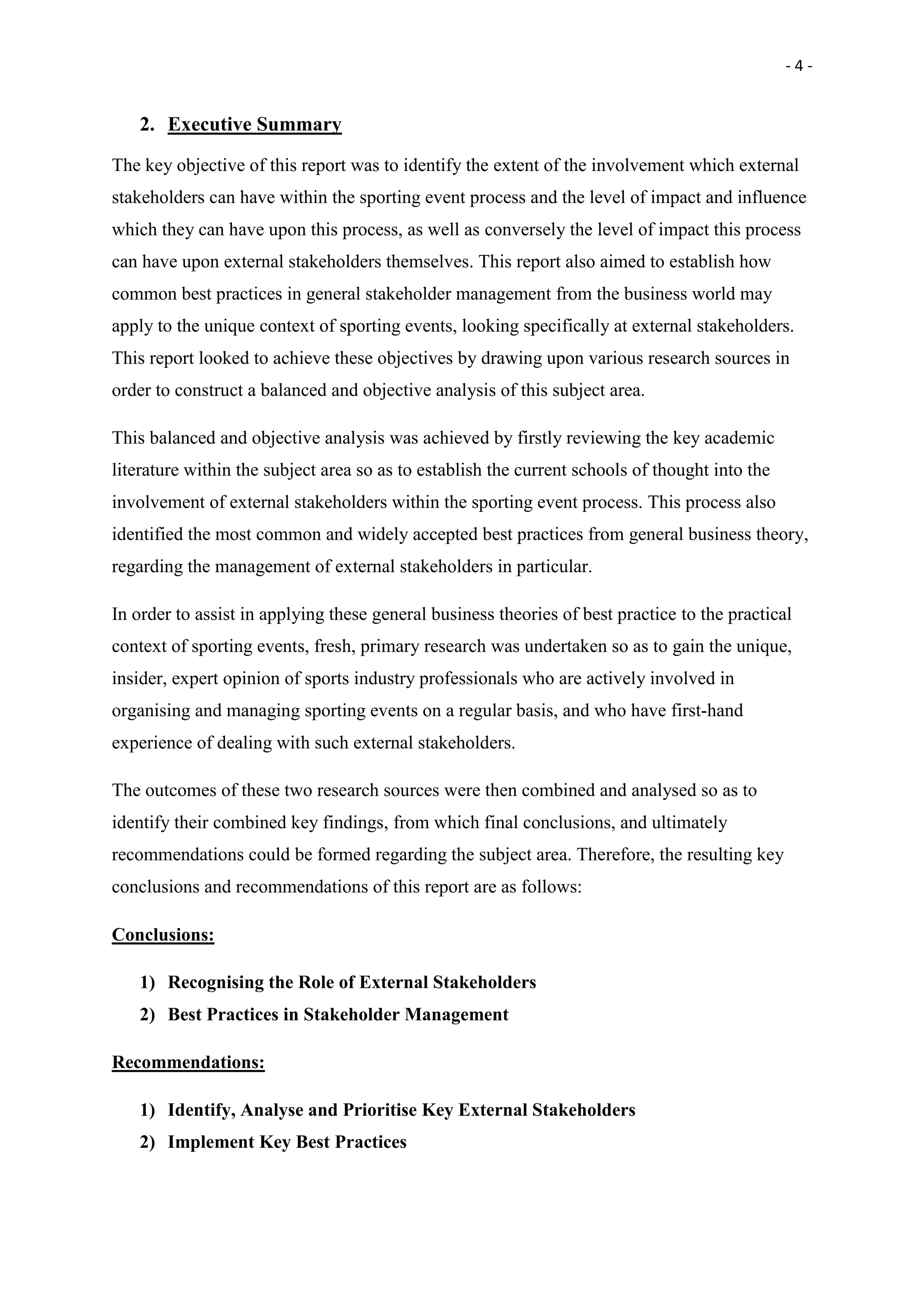 Thesis - External Stakeholder involvement in the Sporting Event process ...