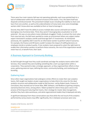 3 Leading Practice Brief - Analytics at Dell Services (2) | PDF
