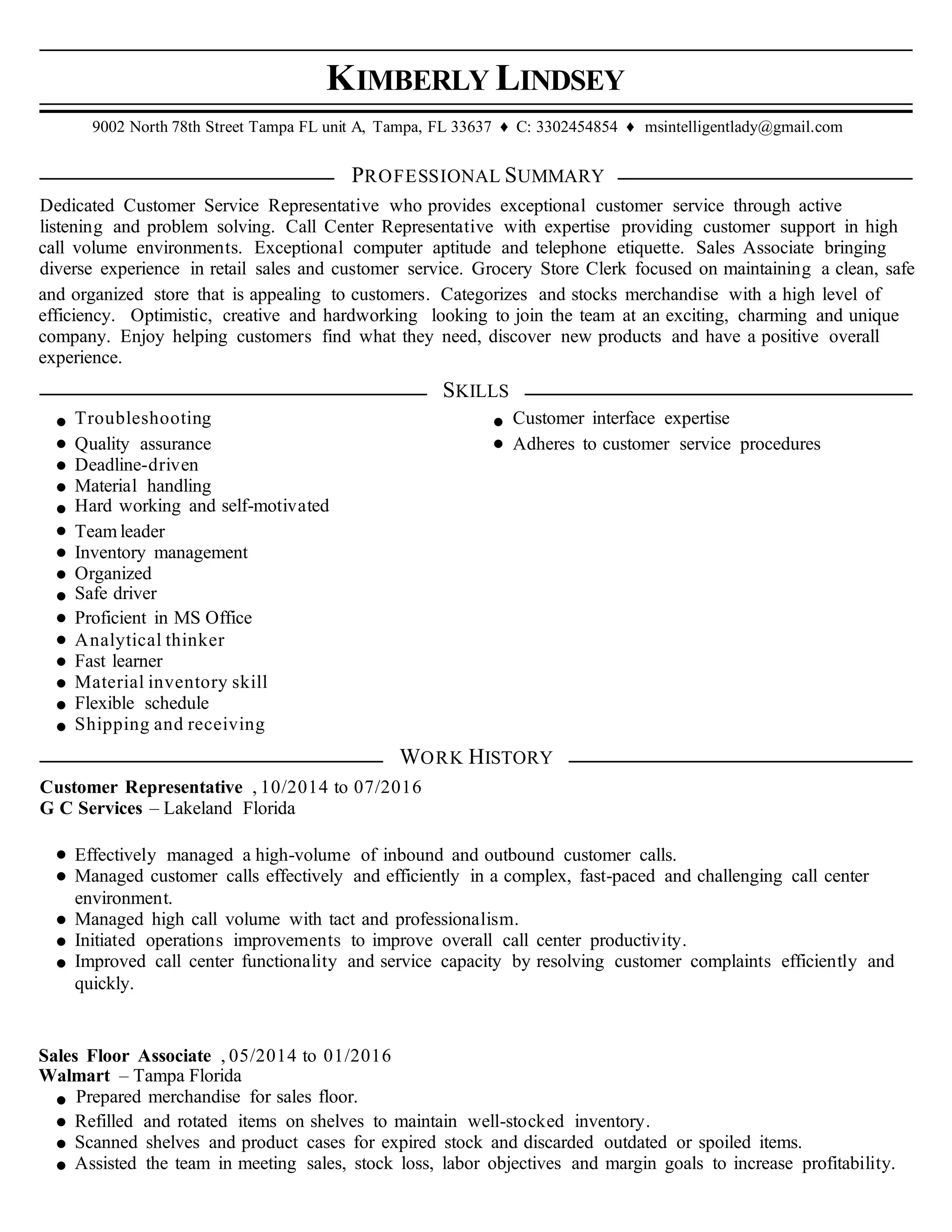 Kimberly Lindsey Resume 1 (3) | DOCX