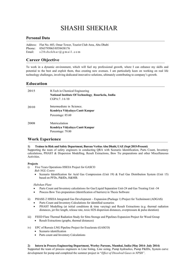 Shashi Shekhar_Resume | PDF | Science