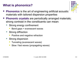 Phononics and phononic crystals | PDF
