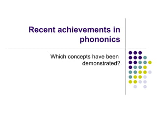 Phononics and phononic crystals | PDF