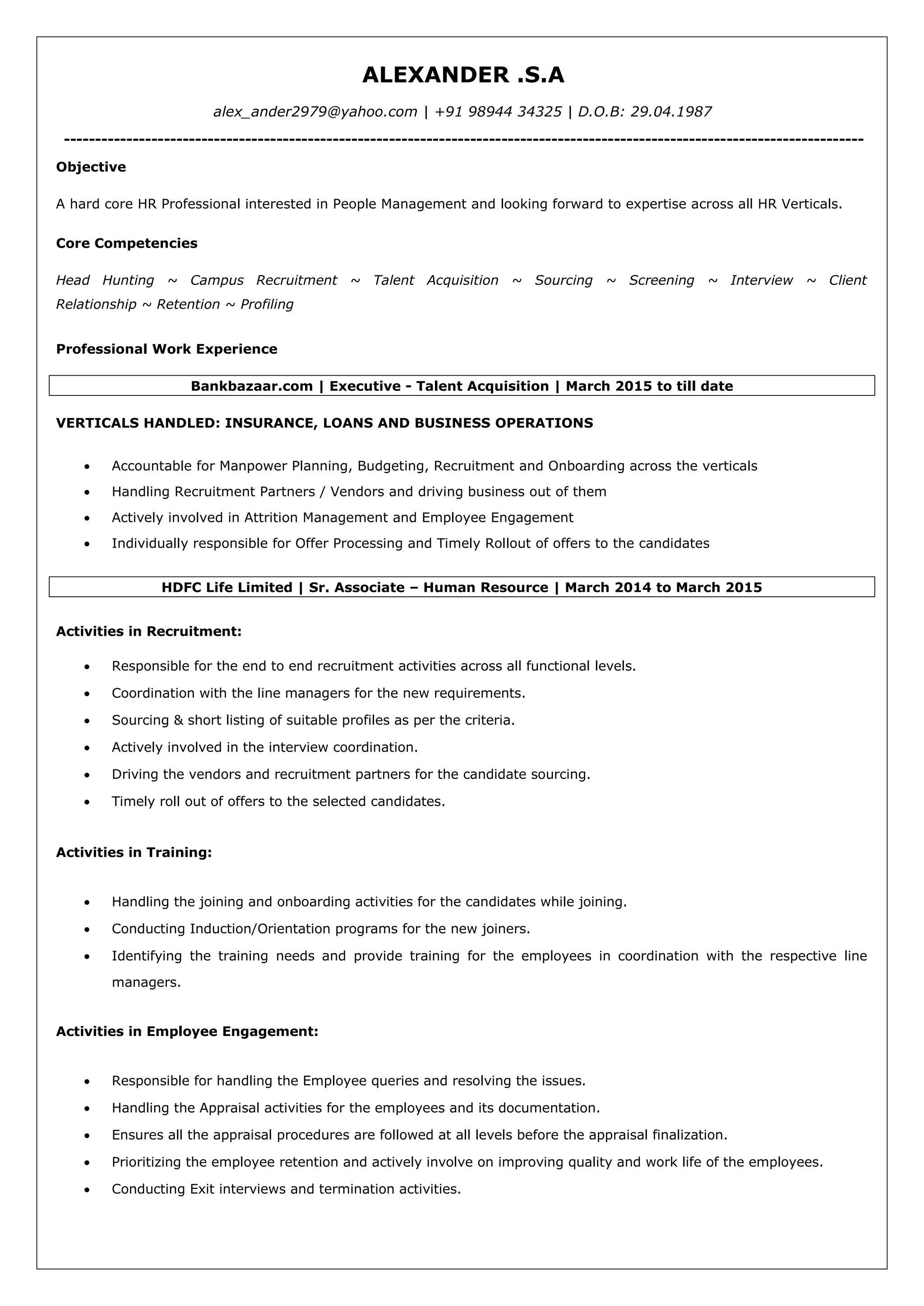 Alexander Resume | DOC